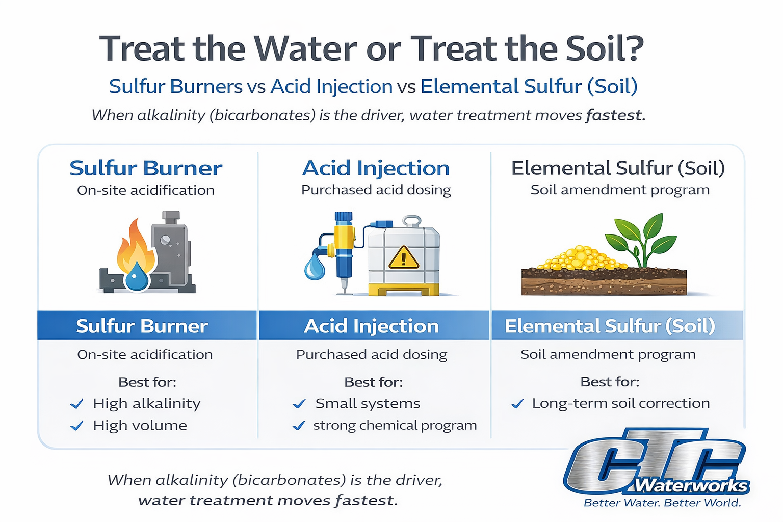 Sulfur Burners vs. Acid Injection vs. Elemental Sulfur (Soil): The ...