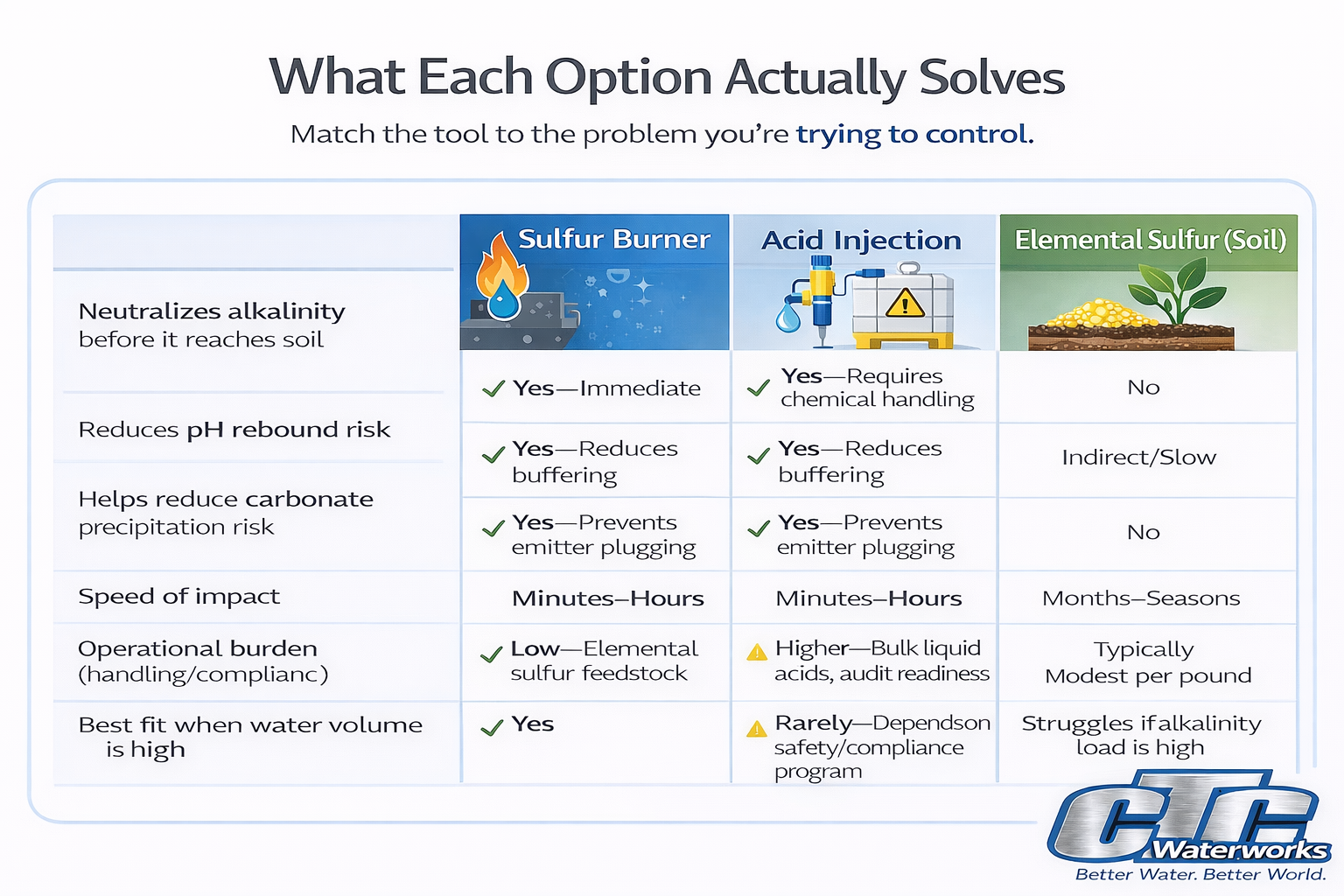 Sulfur Burners vs. Acid Injection vs. Elemental Sulfur (Soil): The ...